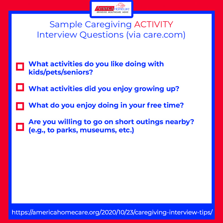 Caregiving Interview Tips! - America Homecare Inc
